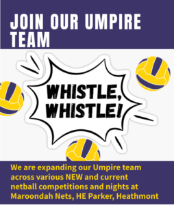 Umpires Needed – Melbourne East Netball Association